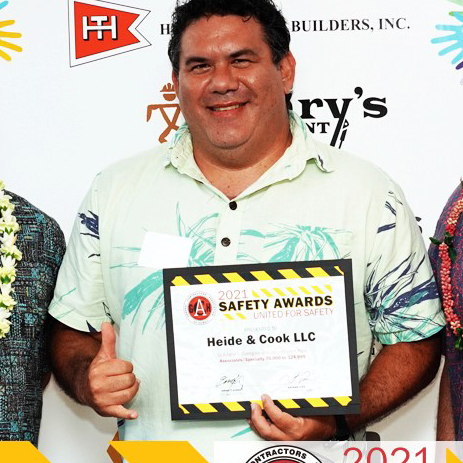 Heide & Cook Recognized for Excellence in Safety - Chugach Corp